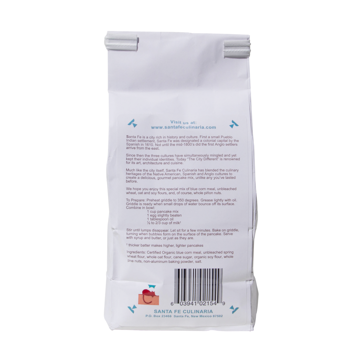 Santa Fe Culinaria Blue Corn Pancake Mix w/ Pinon at Wine and Eggs ...